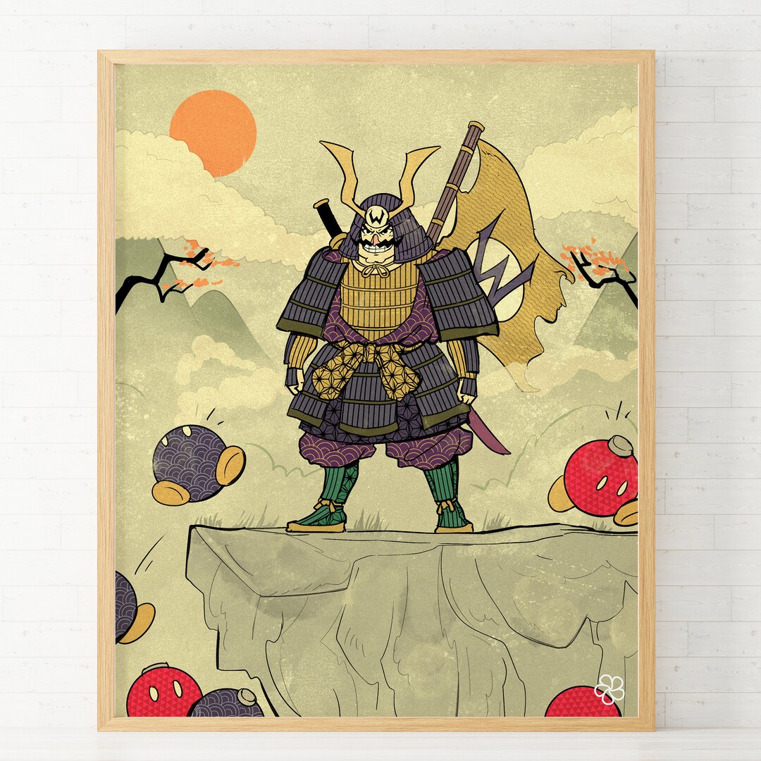Wario Ukiyo-e Style, Ukiyo E Print, Mario Party, Japan Gift, Japanese ...