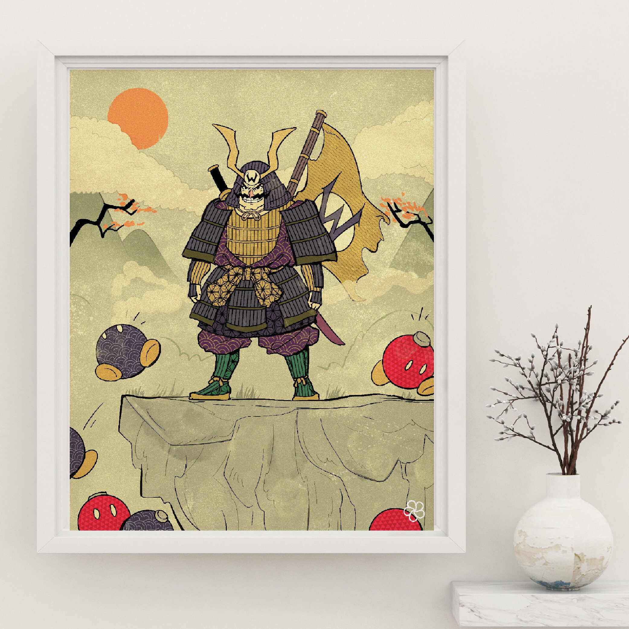 Wario Ukiyo-e Style, Ukiyo E Print, Mario Party, Japan Gift, Japanese ...