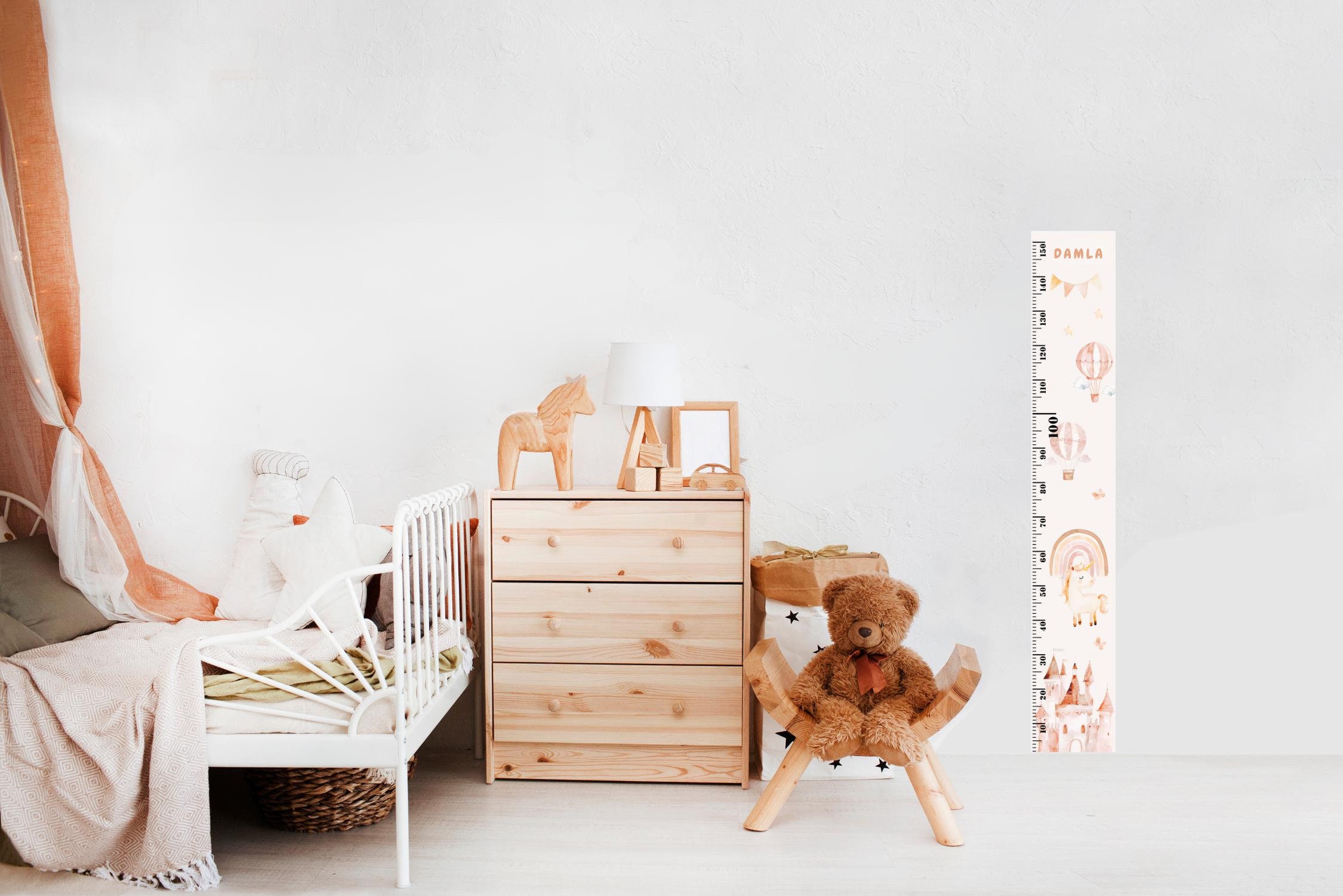 Growth Chart, Personalized Growth Chart, Unicorn Wall Sticker, Girls ...