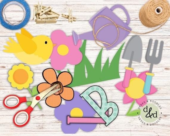 Bright Spring Bulletin Board Classroom Set - Bloom Where You Are ...