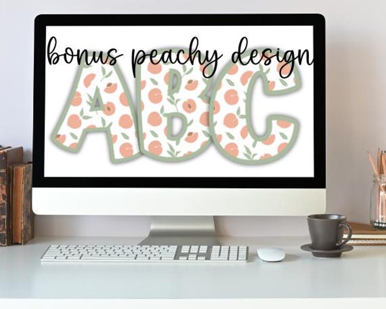 Peachy Classroom Letters: Bulletin Board Alphabet Decor (digital ...