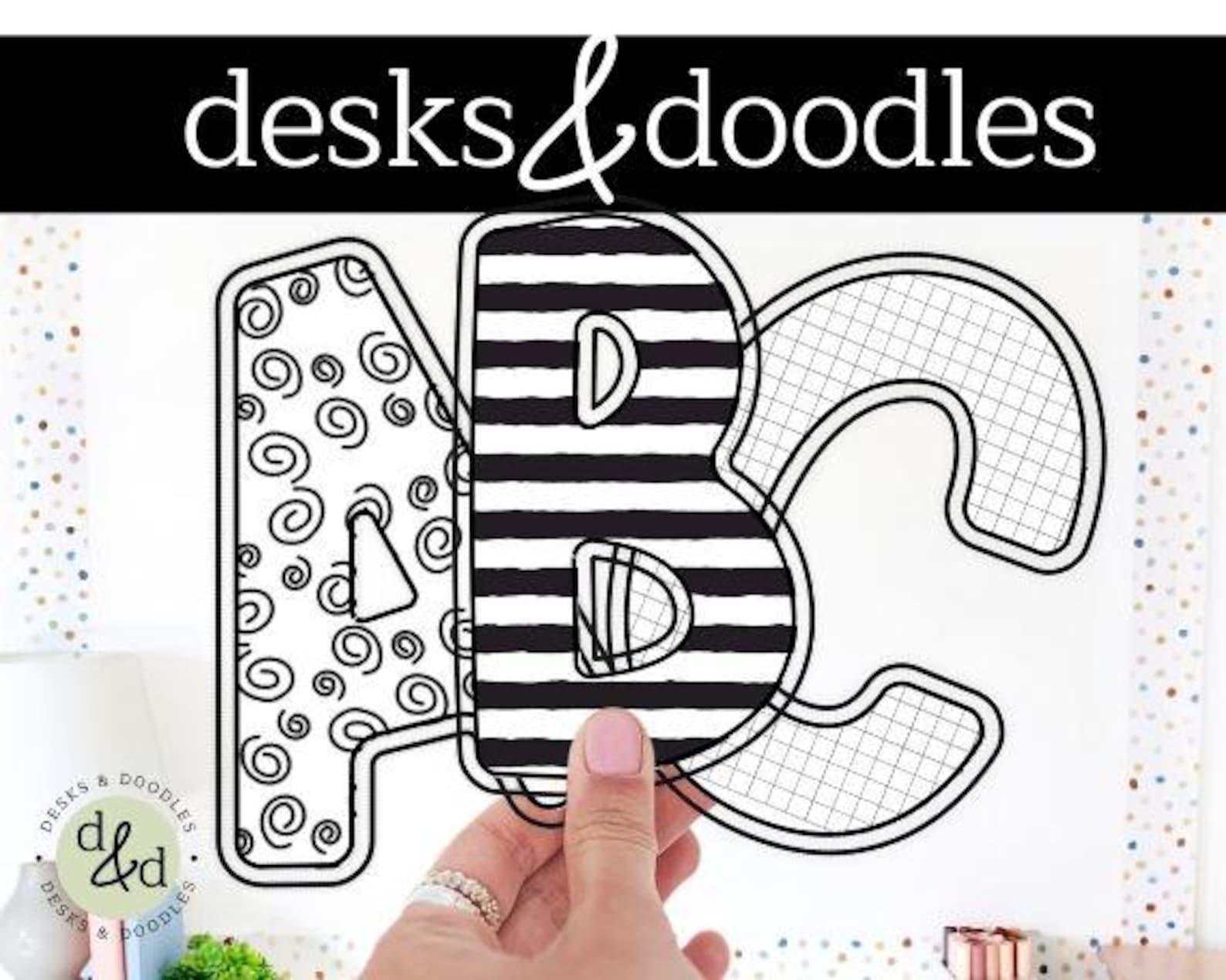 Black & White Bulletin Board Letters| A-Z Bulletin Board Decor| Teacher ...