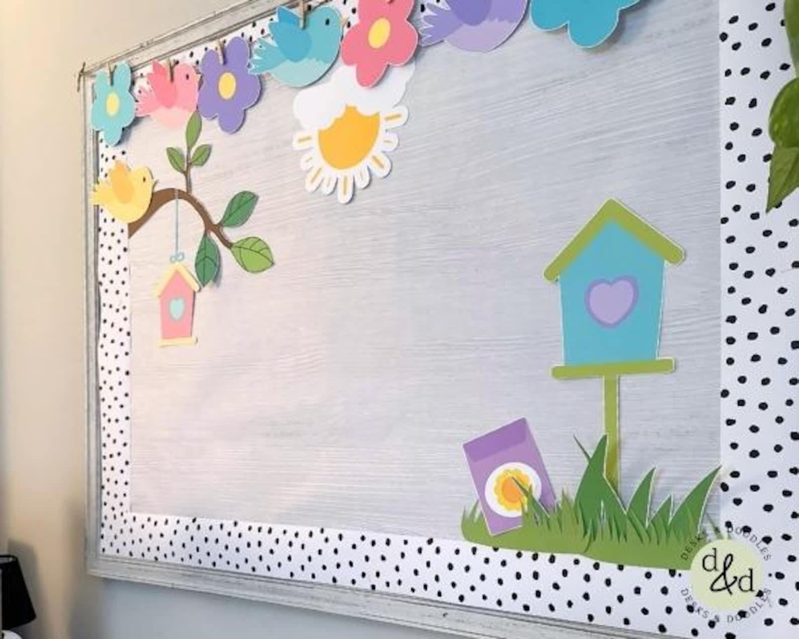 Bright Spring Bulletin Board Classroom Set - Bloom Where You Are ...