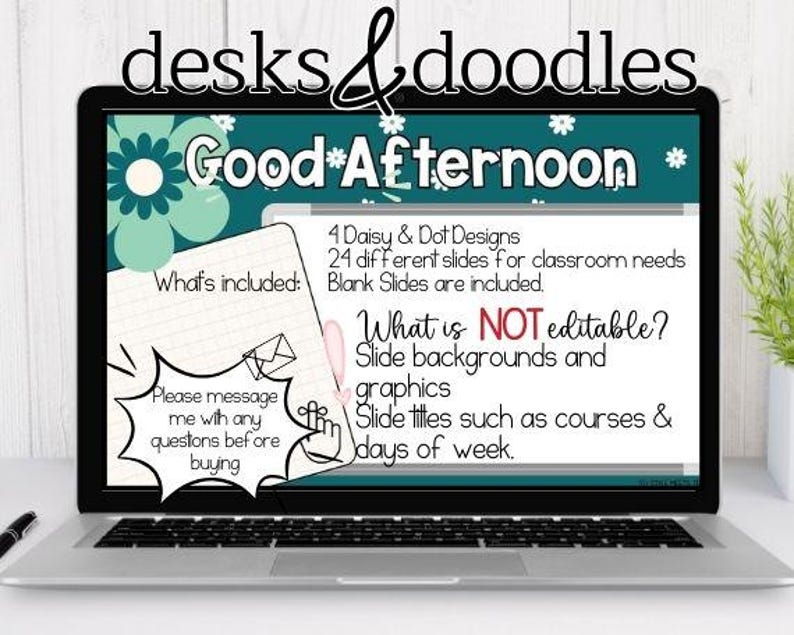 DAISY & DOTS Morning Classroom Slides Morning Message Daily Agenda ...