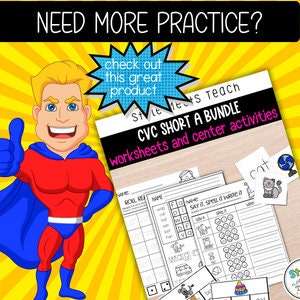 Short A CVC BOOM CARDS| Digital Learning Games| No Prep Reading Centers ...