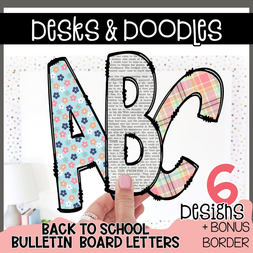 Teacher Bulletin Board Letters, Back to School Classroom Display ...