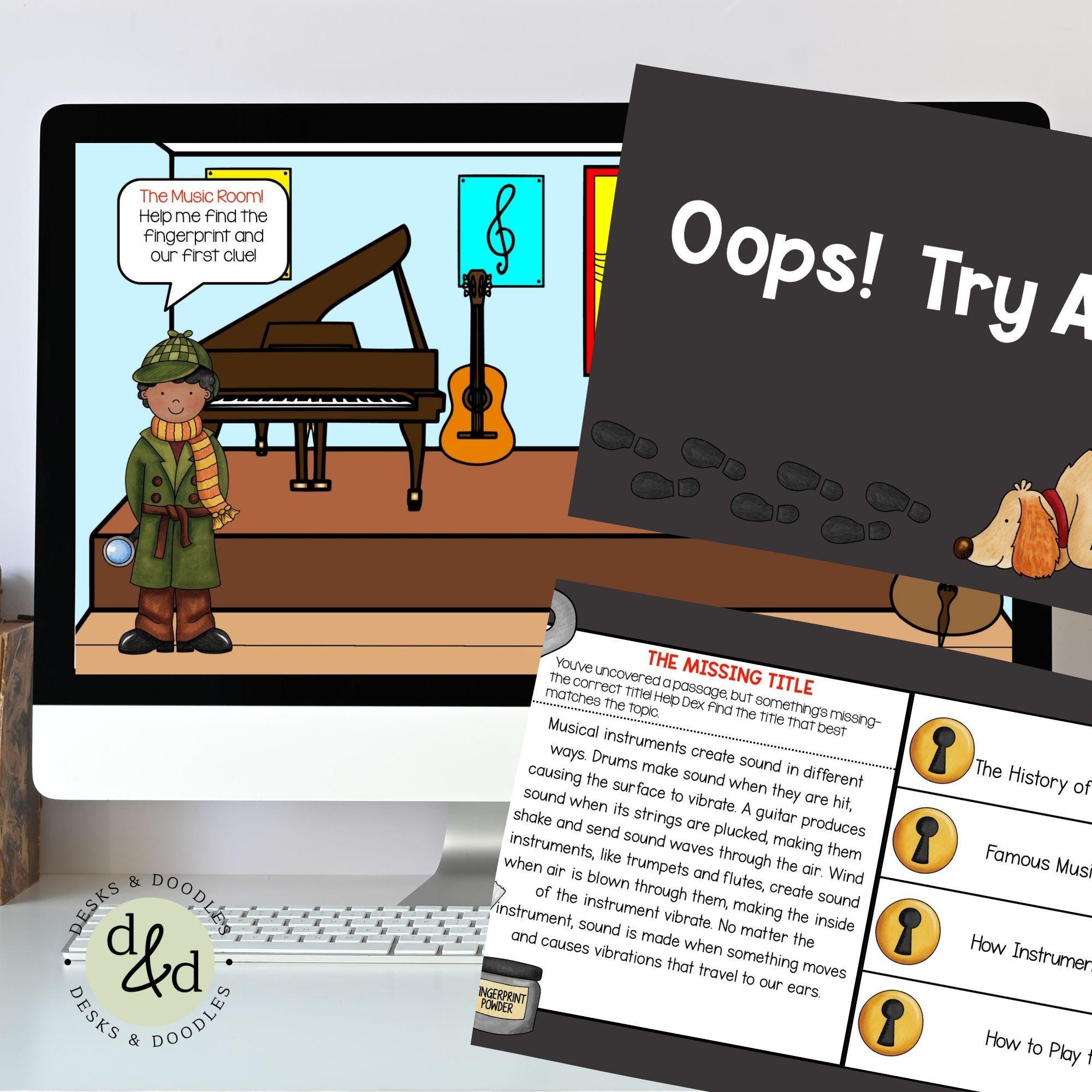 Editable Digital Escape Room Game for Kids | Printable Classroom ...