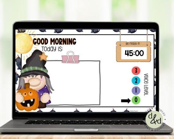 Fall Theme Gnome Morning Slides With Adjustable Timer| 50 + Varied Fall ...