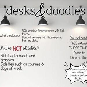 Fall Theme Gnome Morning Slides With Adjustable Timer| 50 + Varied Fall ...