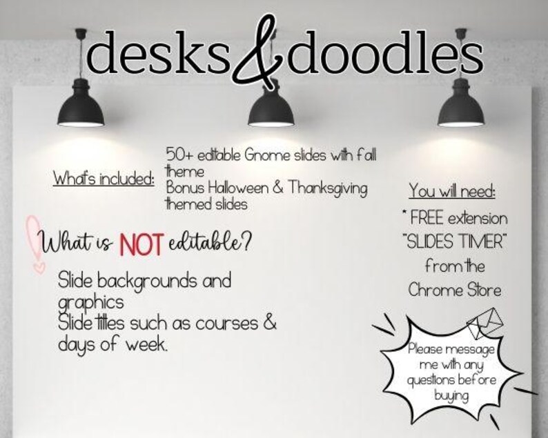 Fall Theme Gnome Morning Slides With Adjustable Timer| 50 + Varied Fall ...