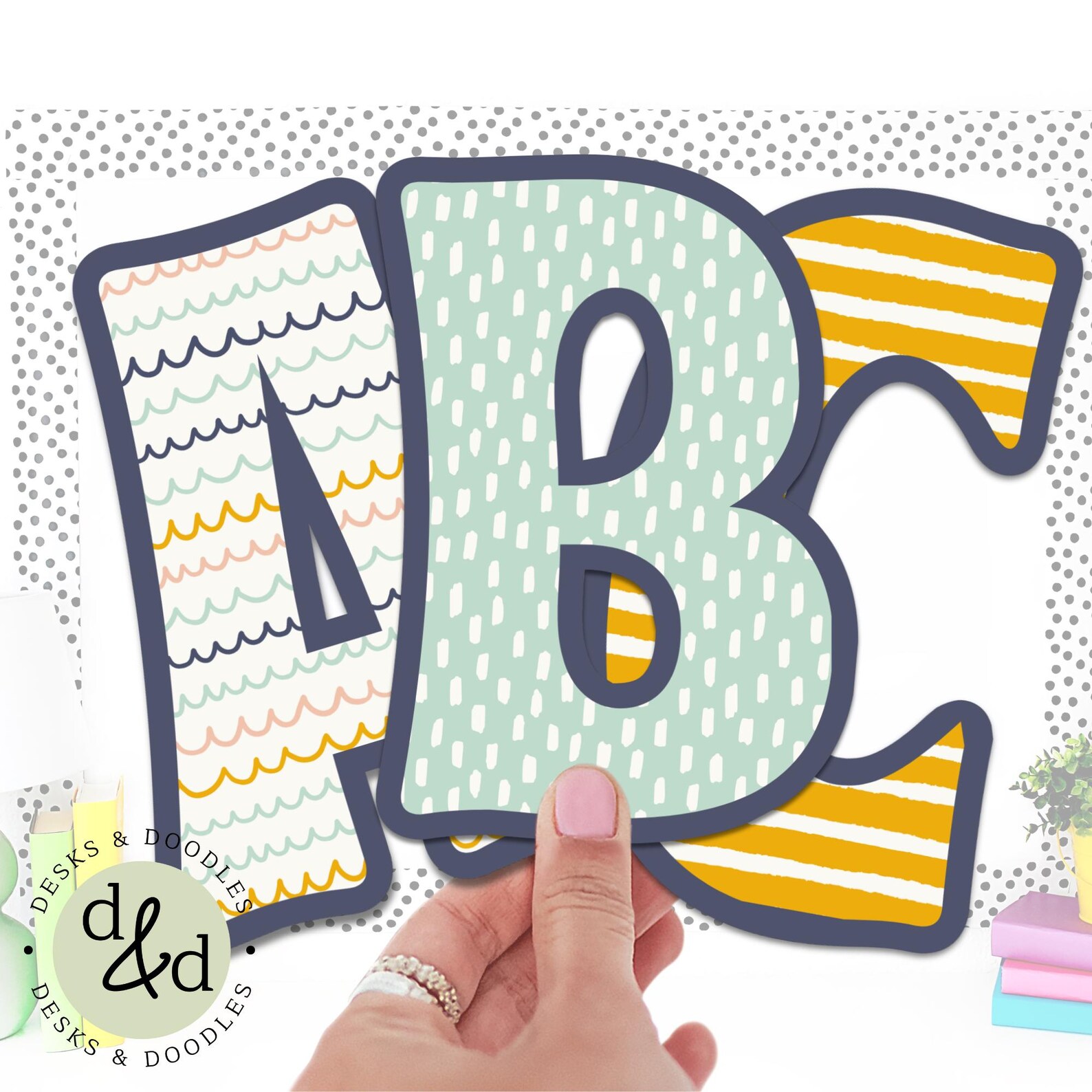 BOHO Bulletin Borad Letters for Classroom Displays| Classroom Printable ...
