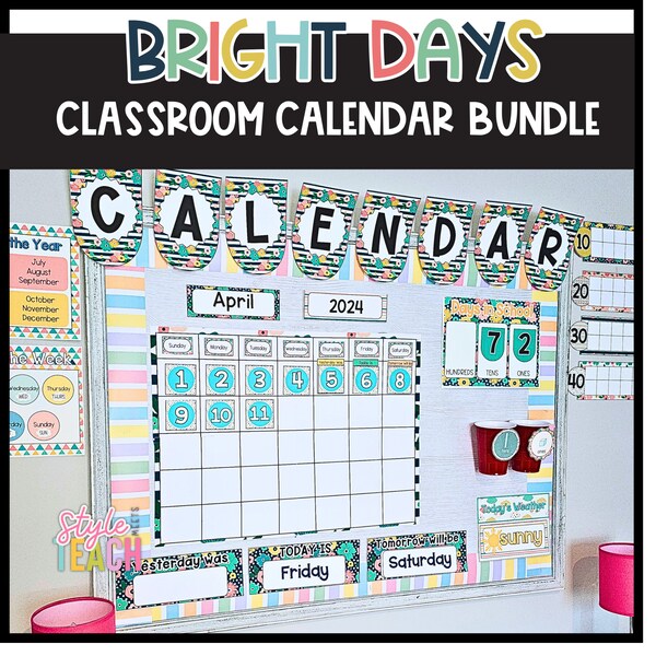 Classroom Calendar Printable - Etsy