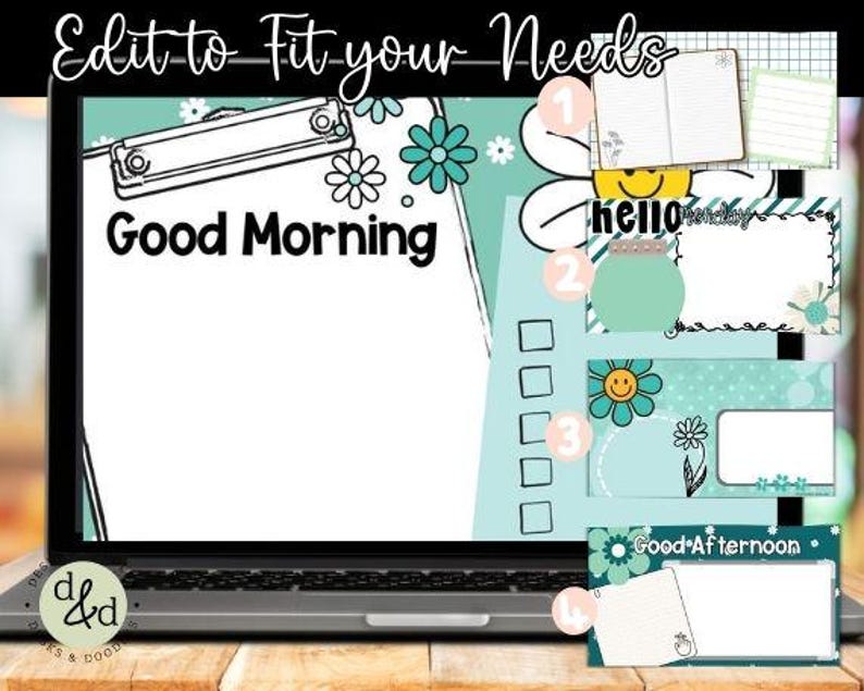 DAISY & DOTS Morning Classroom Slides Morning Message Daily Agenda ...
