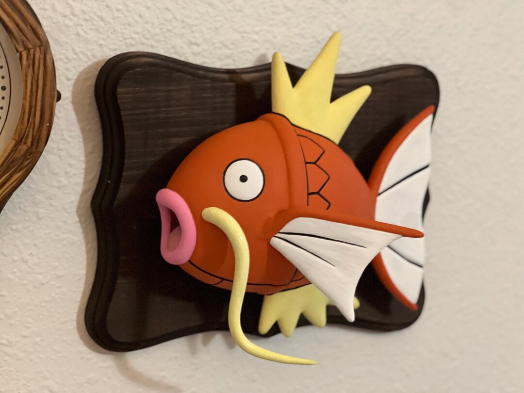 Magikarp Fishing Trophy Pokemon Fish Mount - Etsy