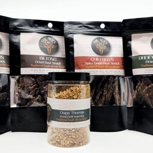 Traditional South African Biltong. Dried Beef Snack. 3oz, 8oz and 16oz ...