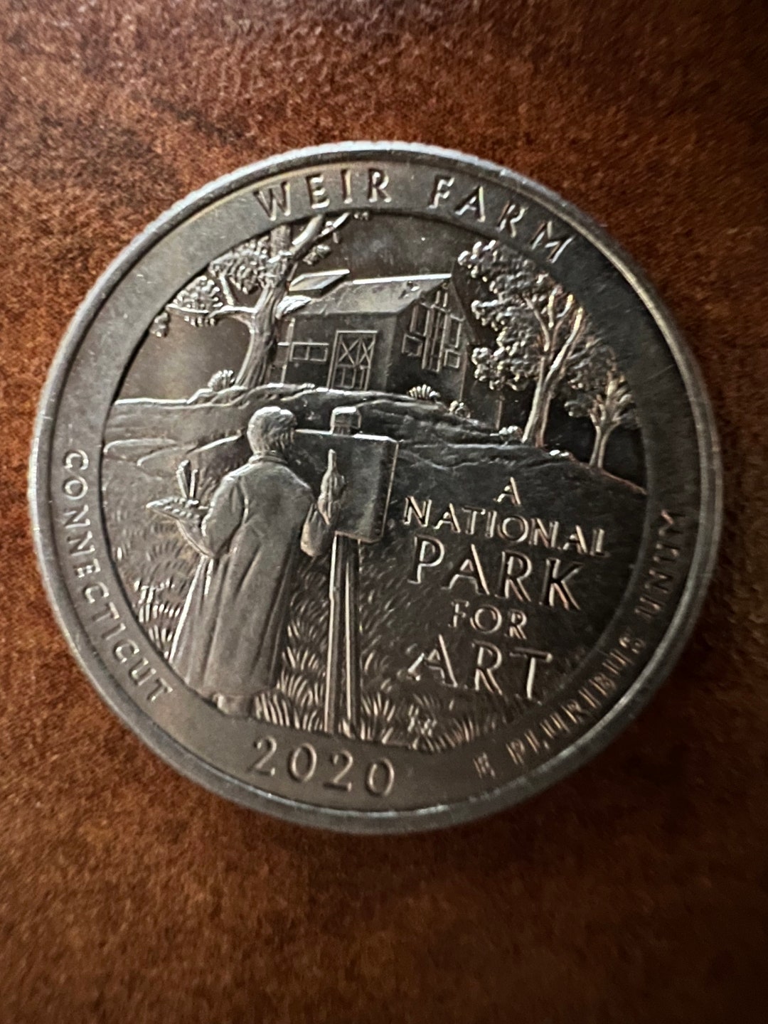 2020p Weir Farm Quarter 5.75g, Large Die Chip on Roof and on A. - Etsy