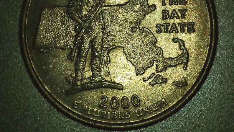 2000p Massachusetts Quarter, Strong Double Die. - Etsy