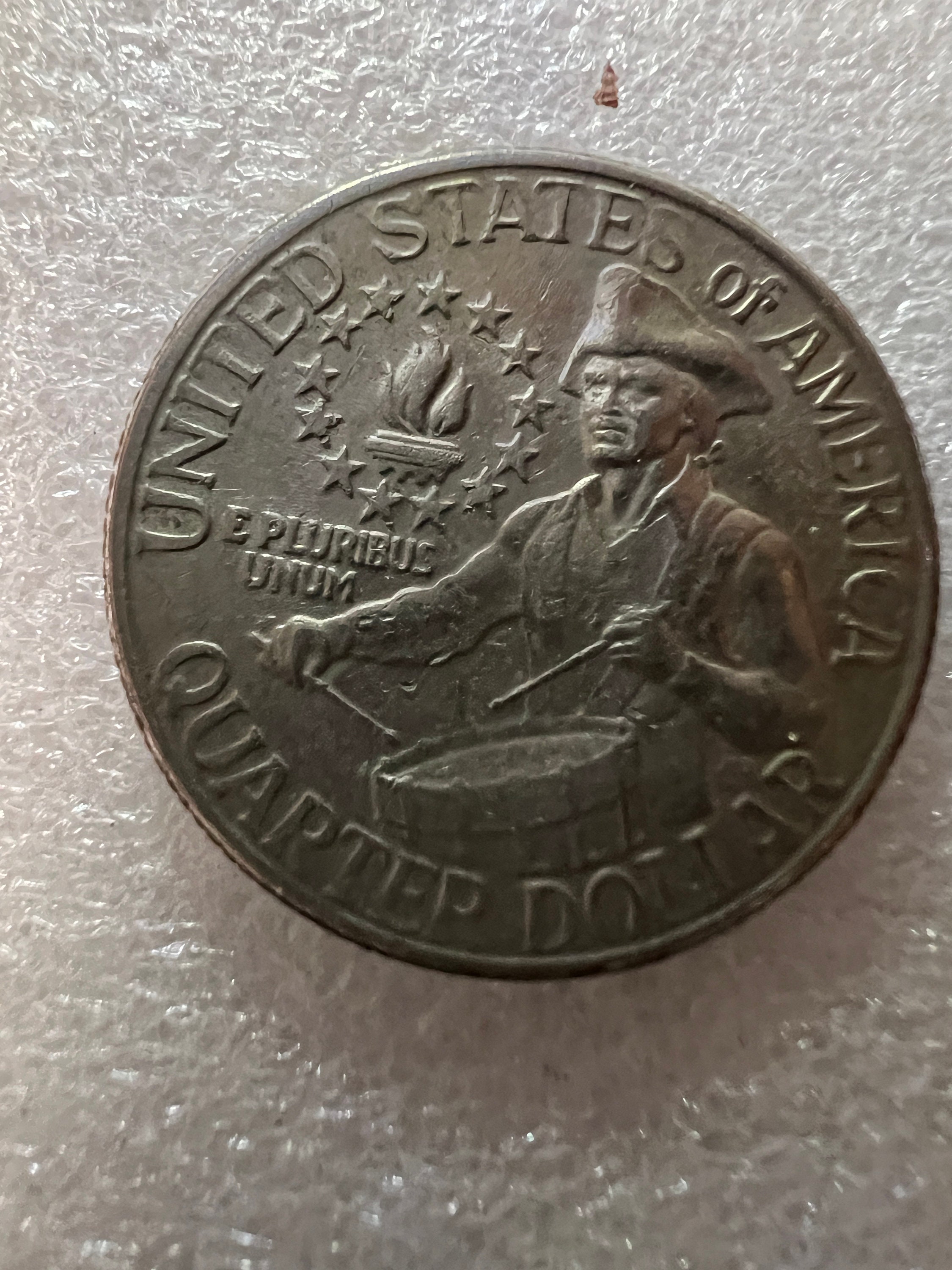 1776-1976 Centennial Quarter With Doubled Die Obverse, Mint Mark Filled ...