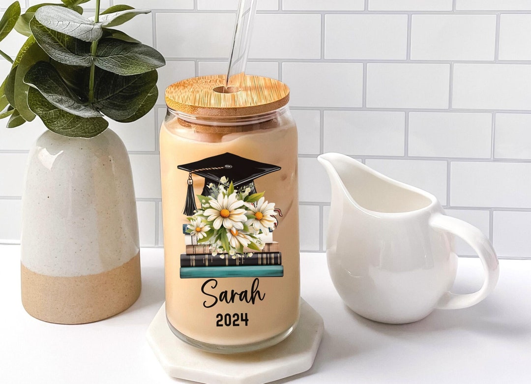 Custom Graduation Cup With Straw, Personalized Grad Gift, Graduation ...