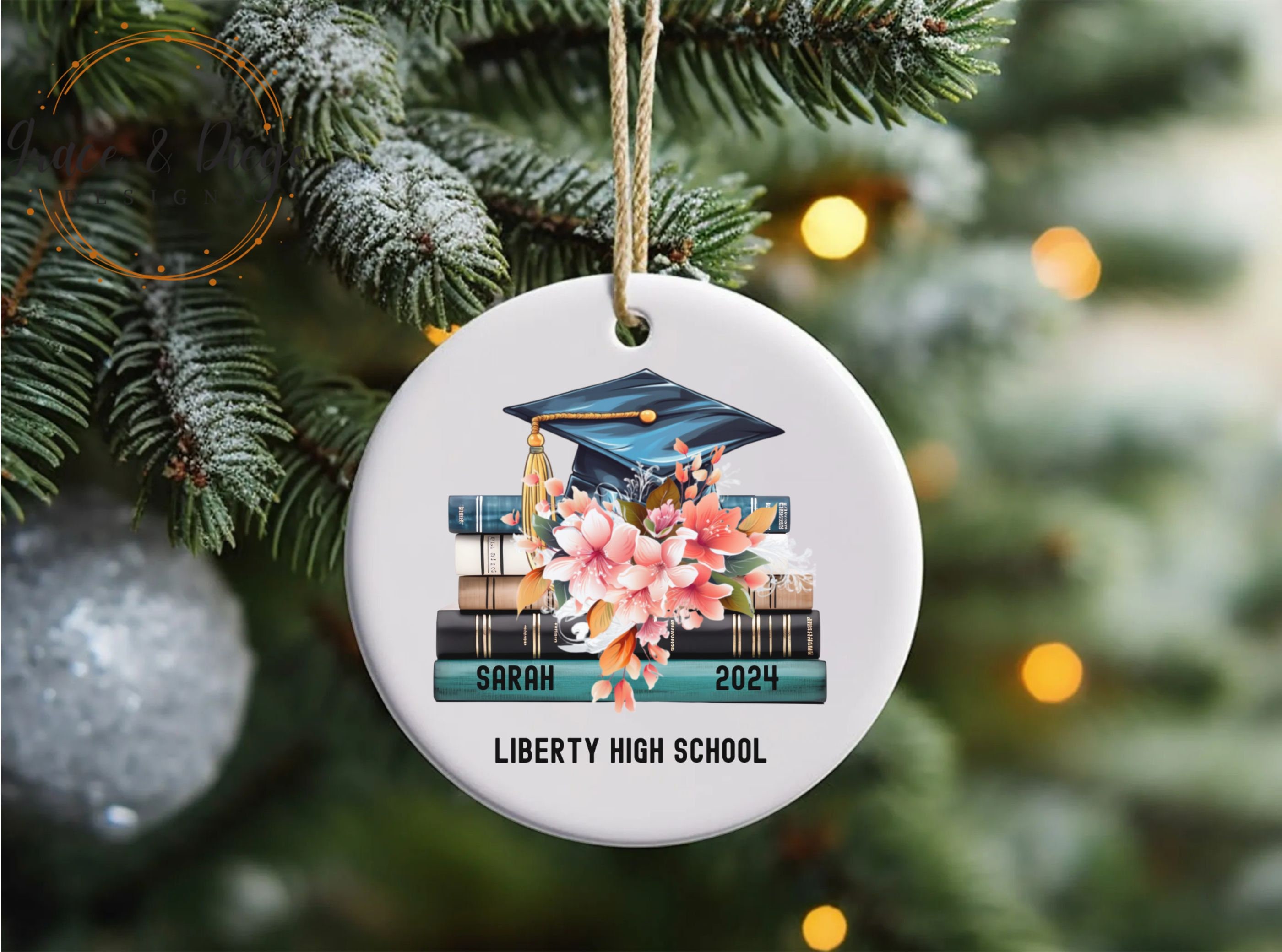 Personalized Graduation Ornament, Custom Graduate Gift, Custom Name and ...