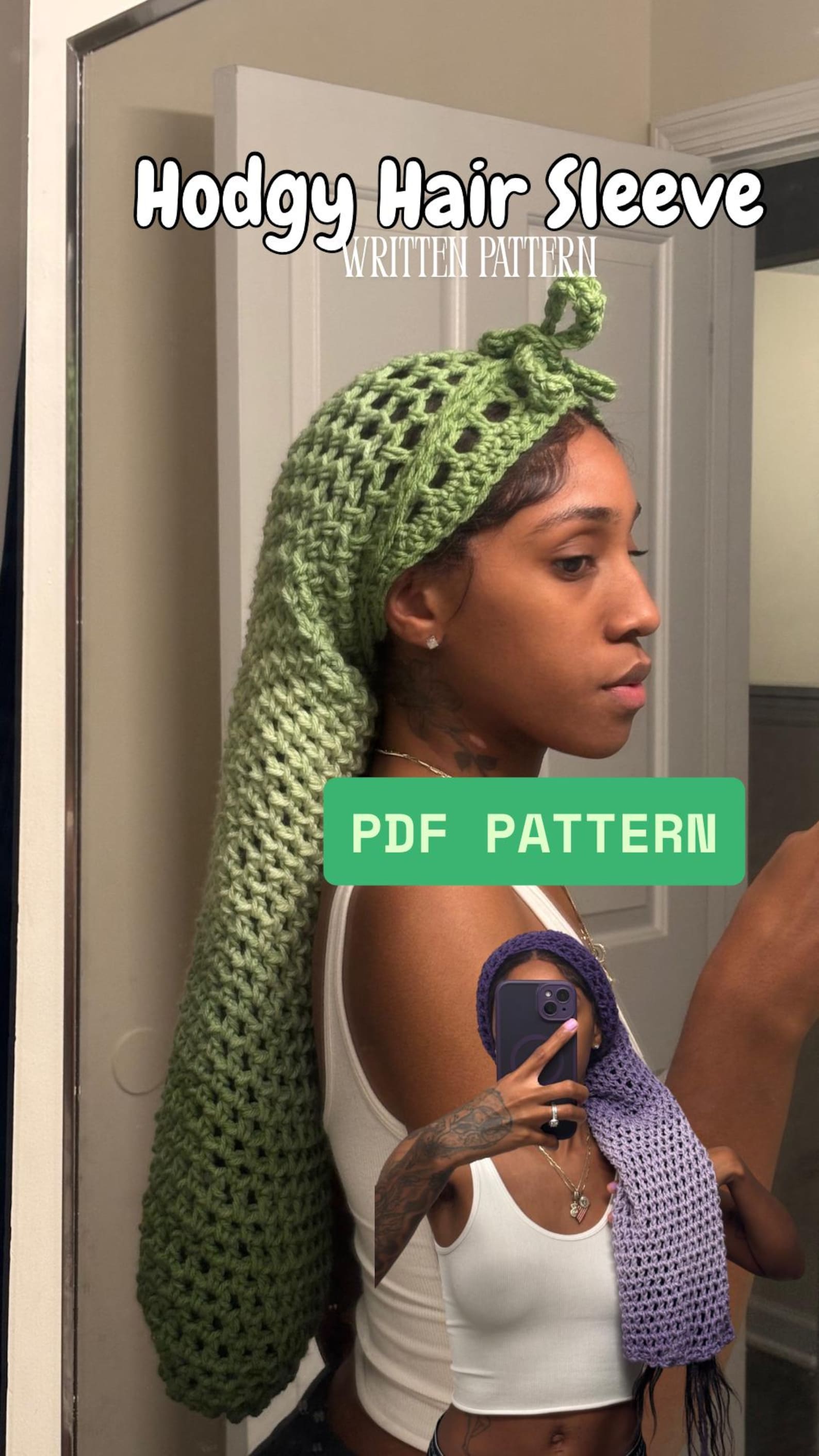 Hodgy Hair Sleeve Pattern PDF - Etsy