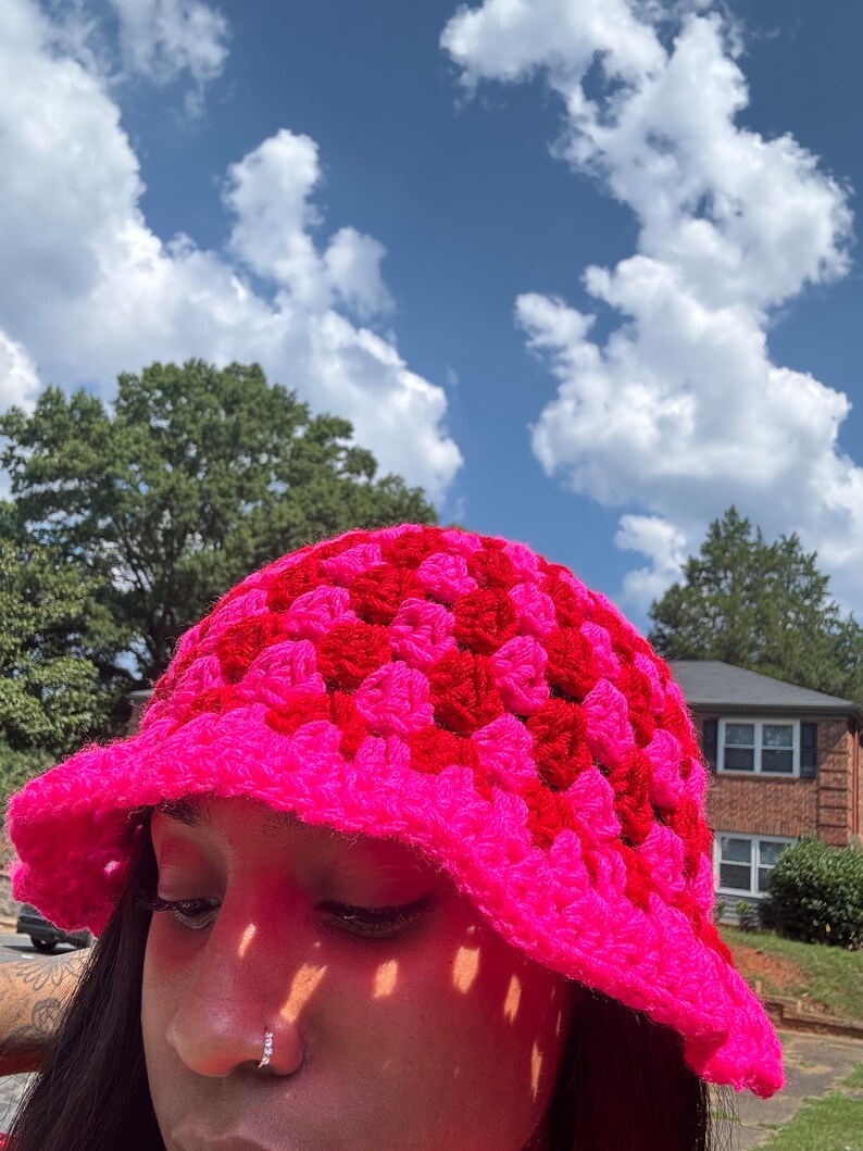 Crochet Granny Circle Bucket Hat Pattern Only - Etsy