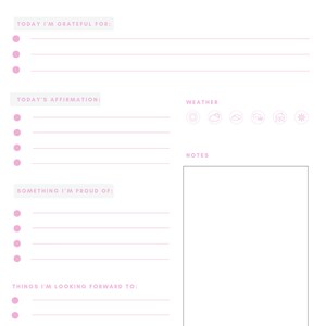 Daily Gratitude Journal Printable, Instant Download, Minimalist ...