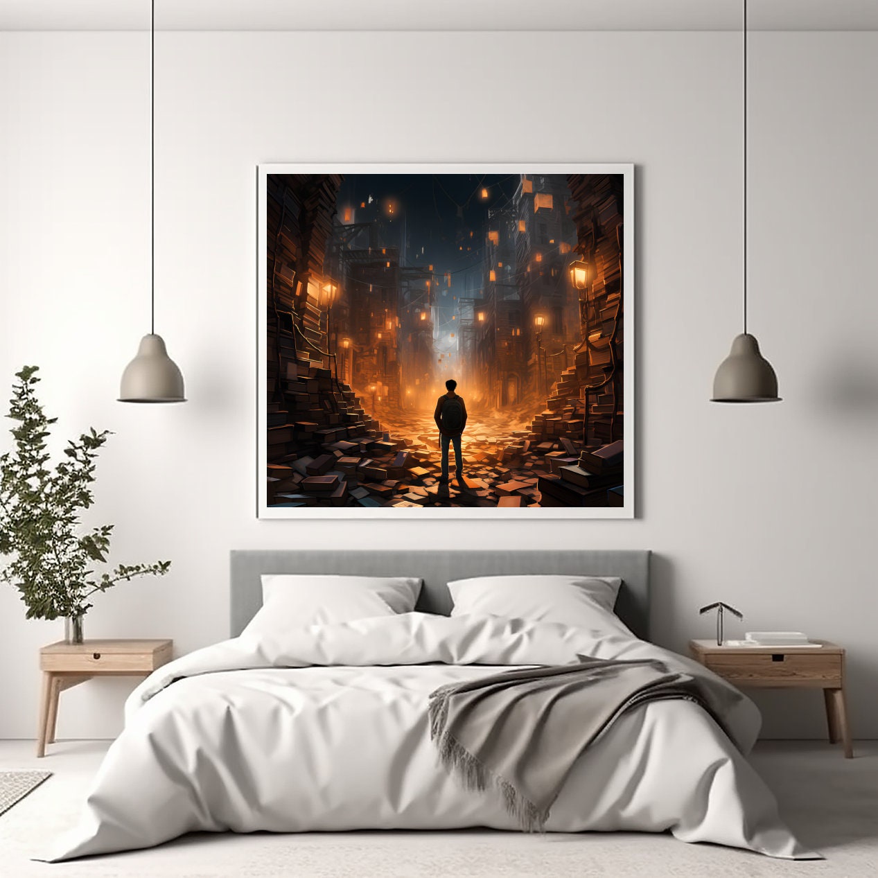 Dystopian Book Genre Poster, Literary Poster, Book Lover Gift, Wall ...