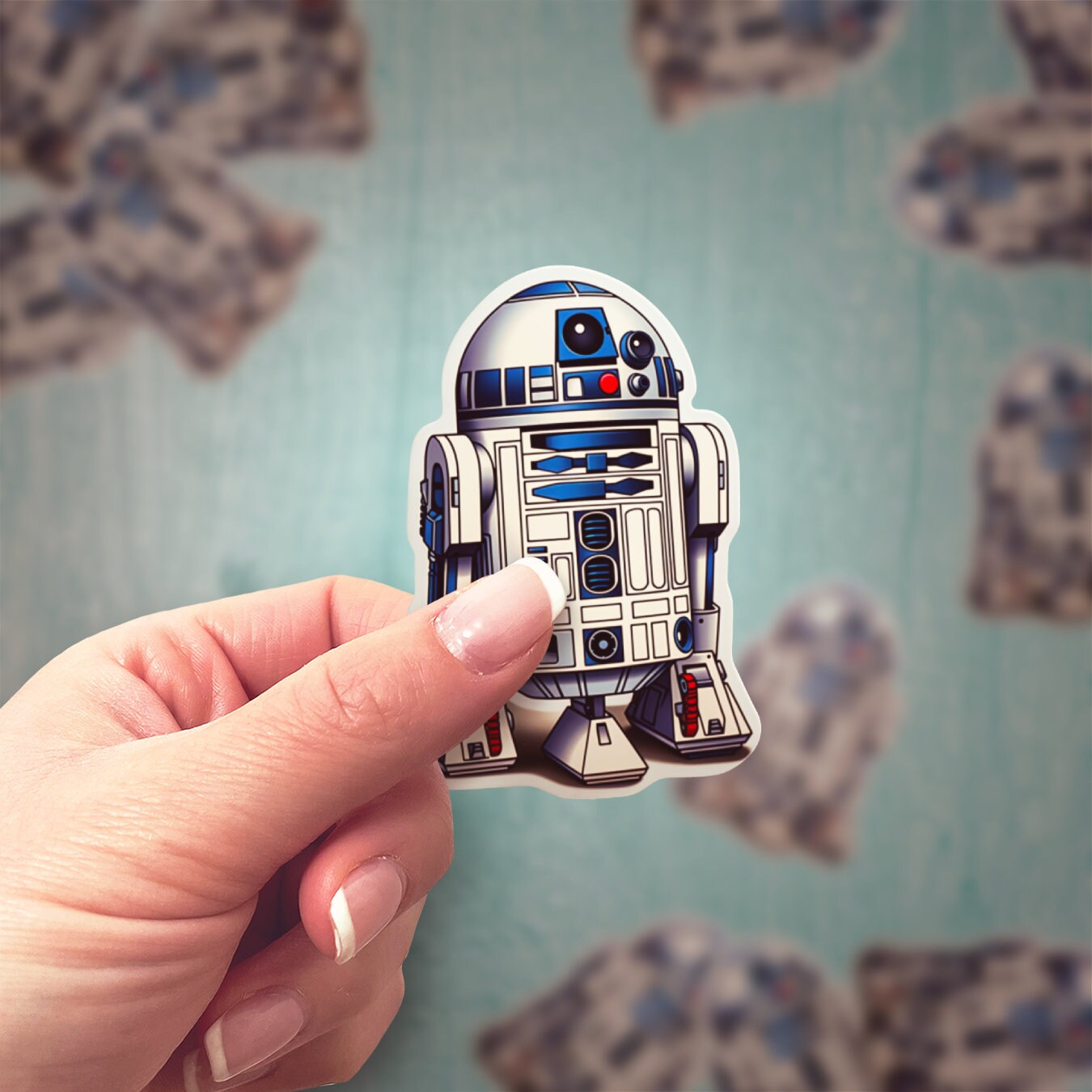 Star Wars R2D2 Tattoo Sticker, Droid Decal, Laptop Decoration, Geek ...
