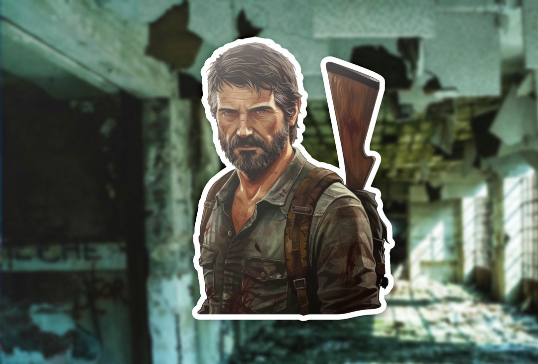Joel Last of Us Vinyl Sticker, Video Game Sticker, Gaming Decal, Laptop ...