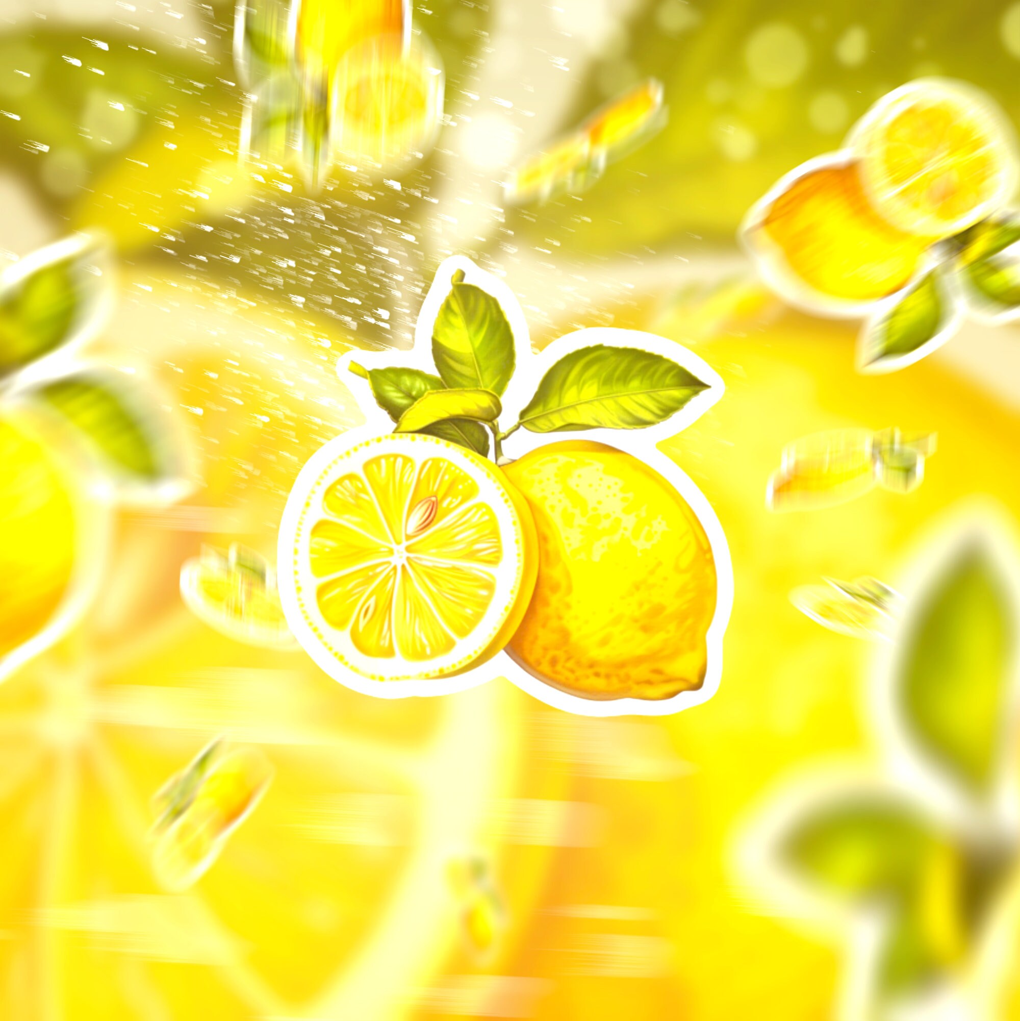 Yellow Lemon Sticker, Fruity Vinyl Decal, Citrus Journal Sticker, Cute ...