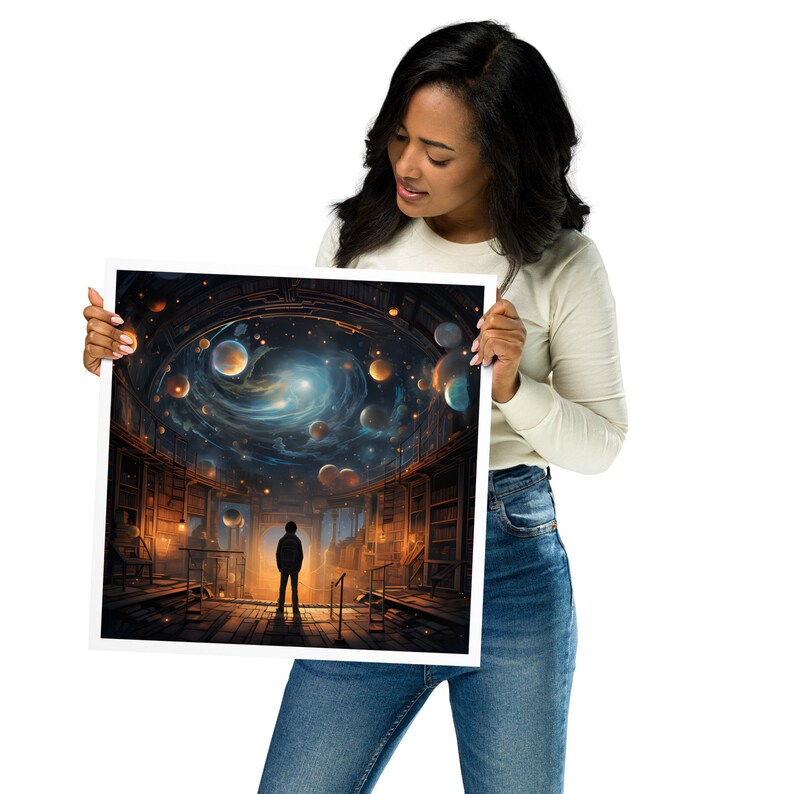 Sci-fi Genre Book Poster, Retro Sci-fi Wall Art, Futuristic Home Decor ...