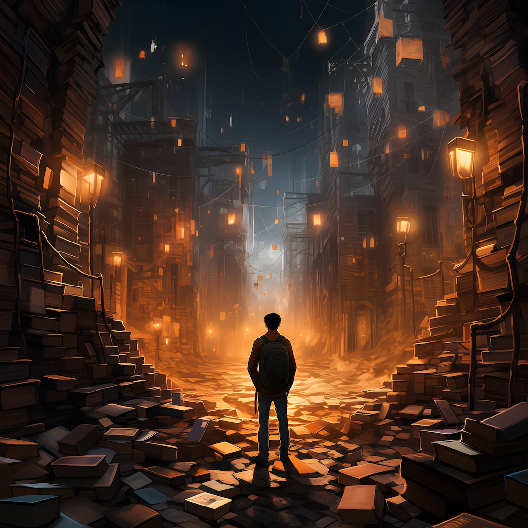 Dystopian Book Genre Poster, Literary Poster, Book Lover Gift, Wall ...