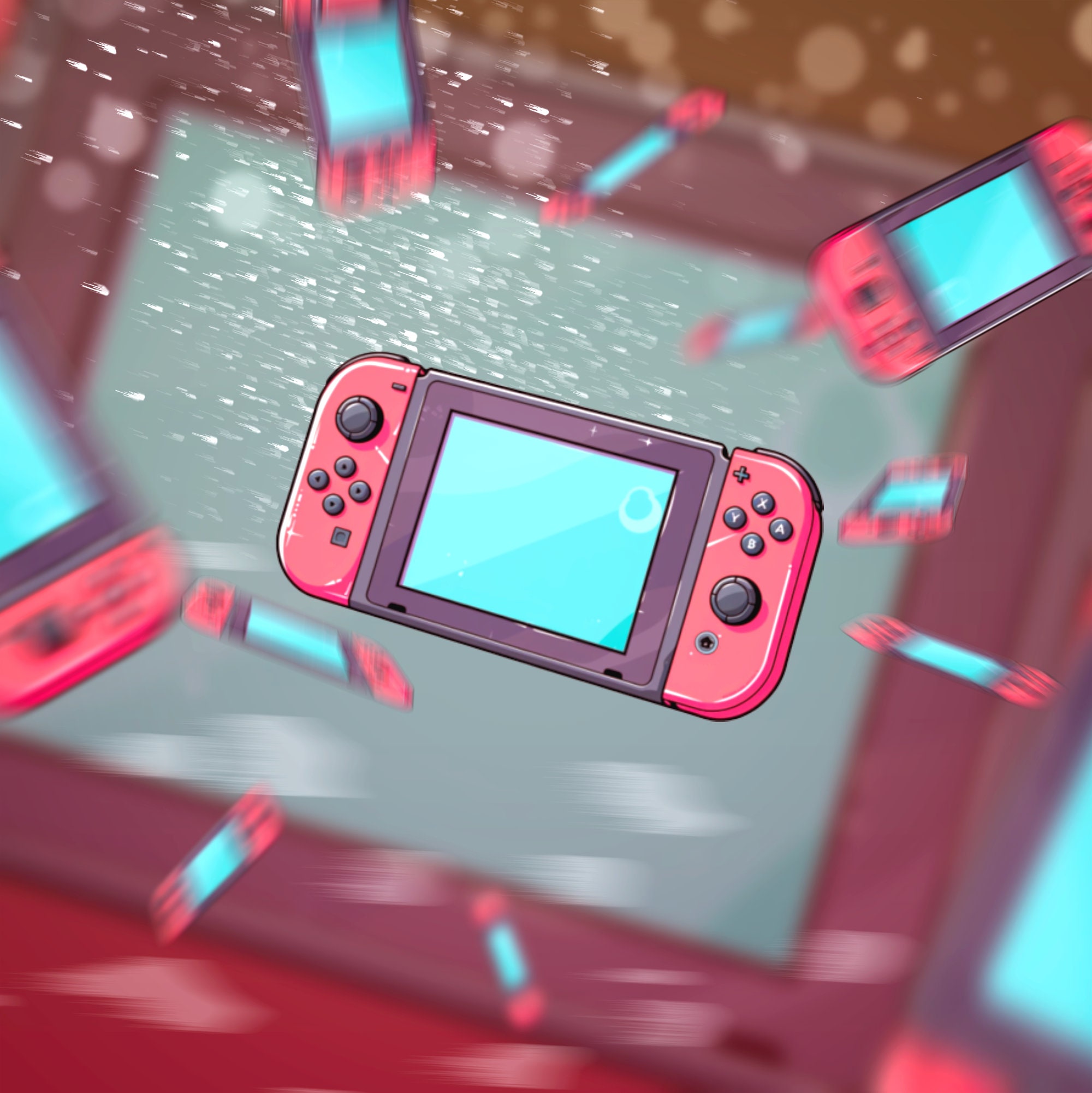 Switch Console Vinyl Sticker Skin, Game Console Decal, Gamer Gift ...