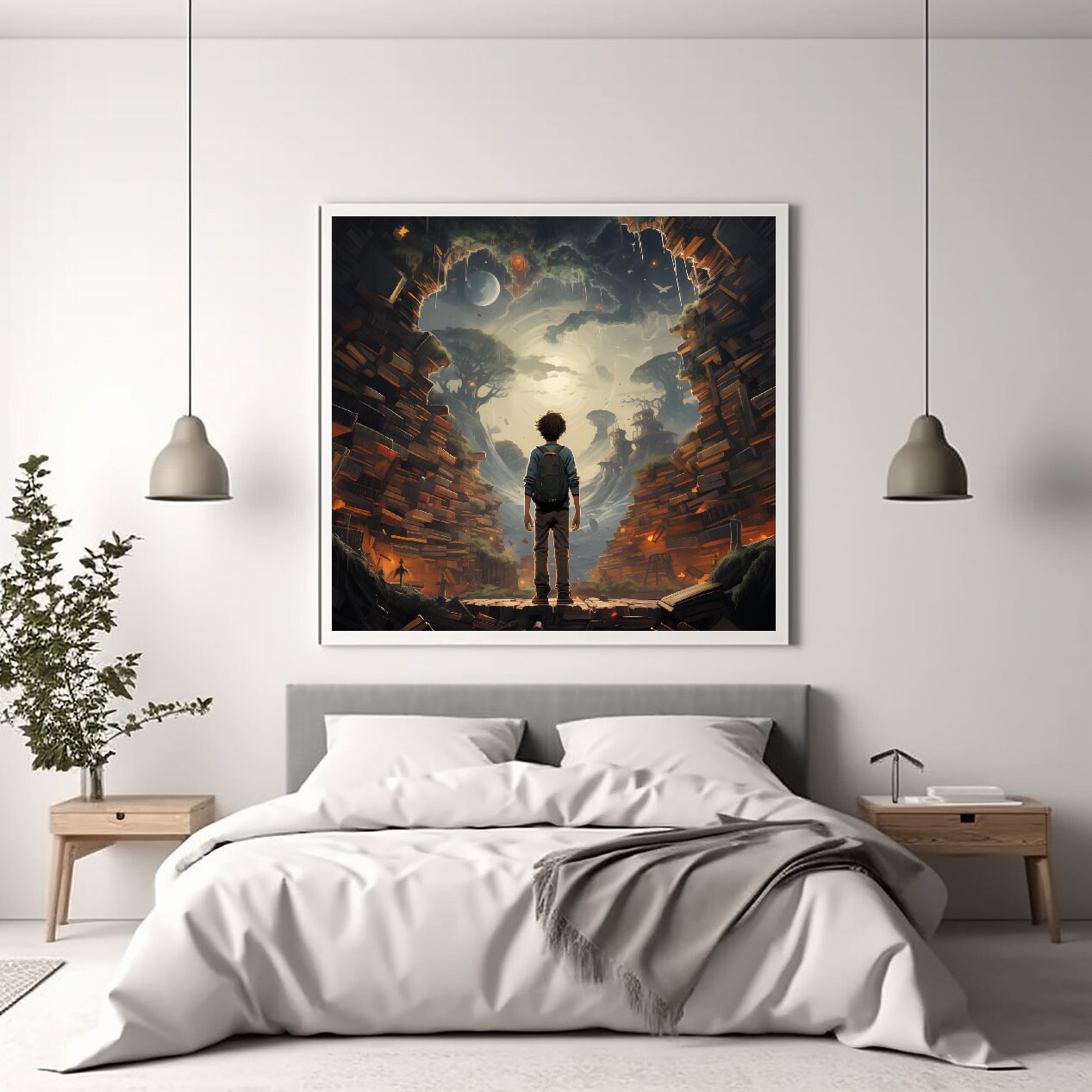 Adventure Genre Poster, Literary Print, English Language Wall Art, Book ...