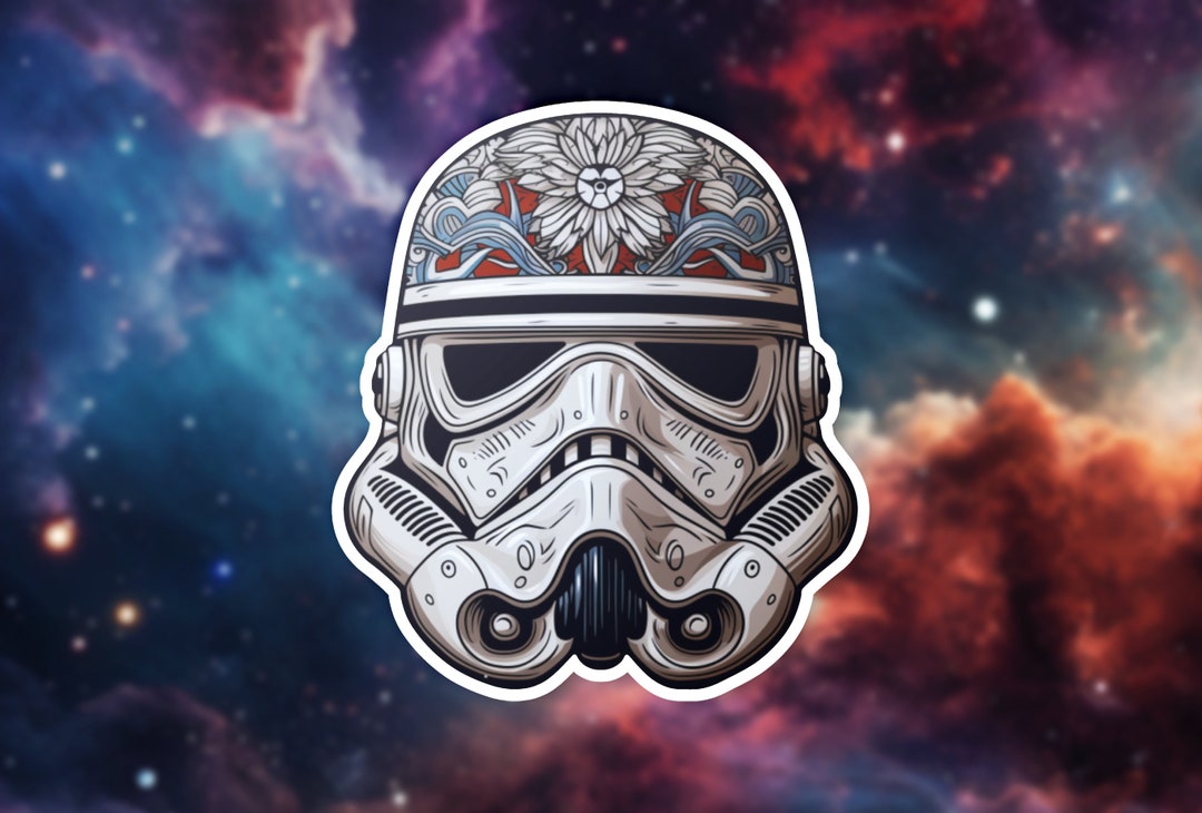 Star Wars Storm Trooper Vinyl Sticker, Laptop Decal, Water Bottle ...