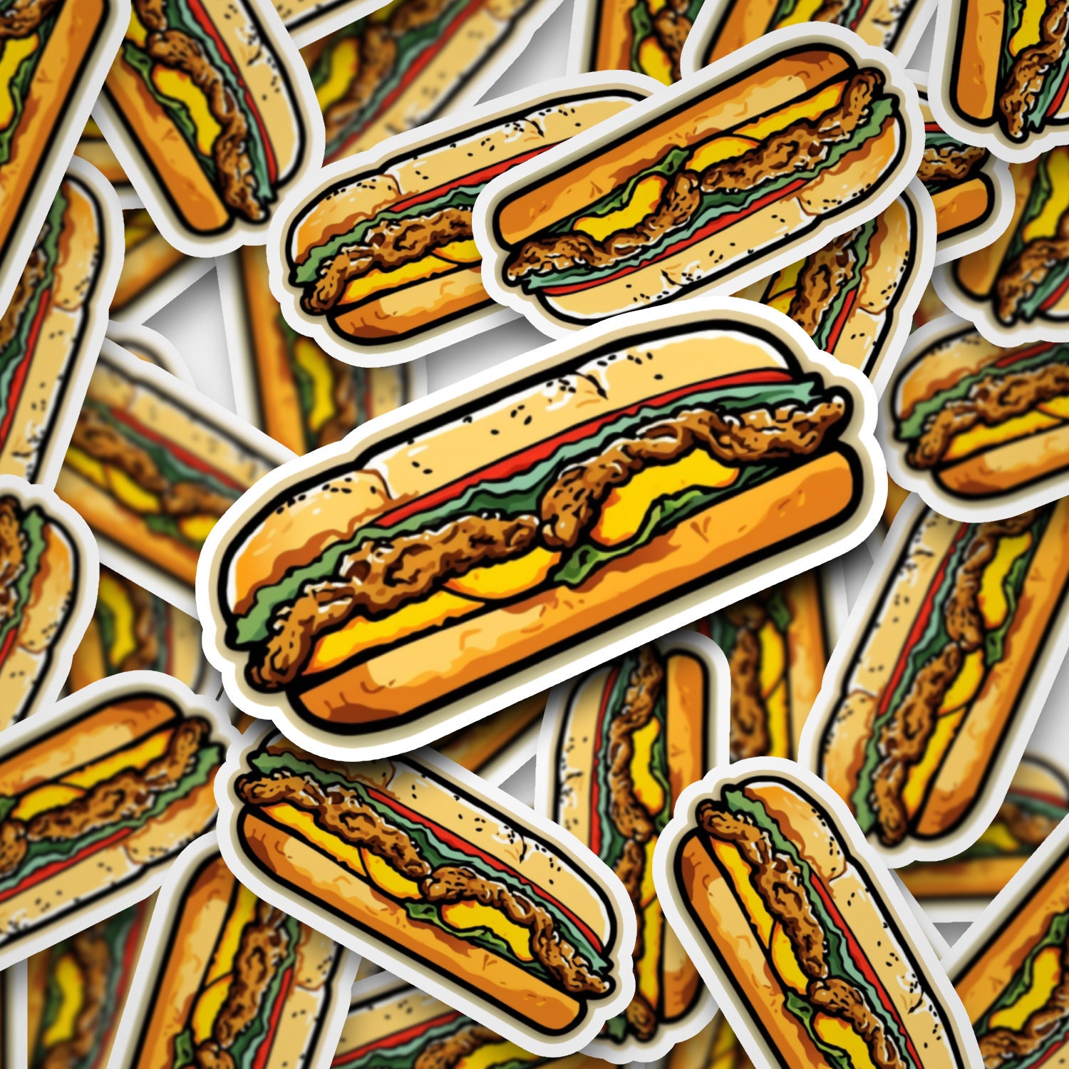 Mouthwatering Philly Cheesesteak Sticker Food Lover Gift - Etsy