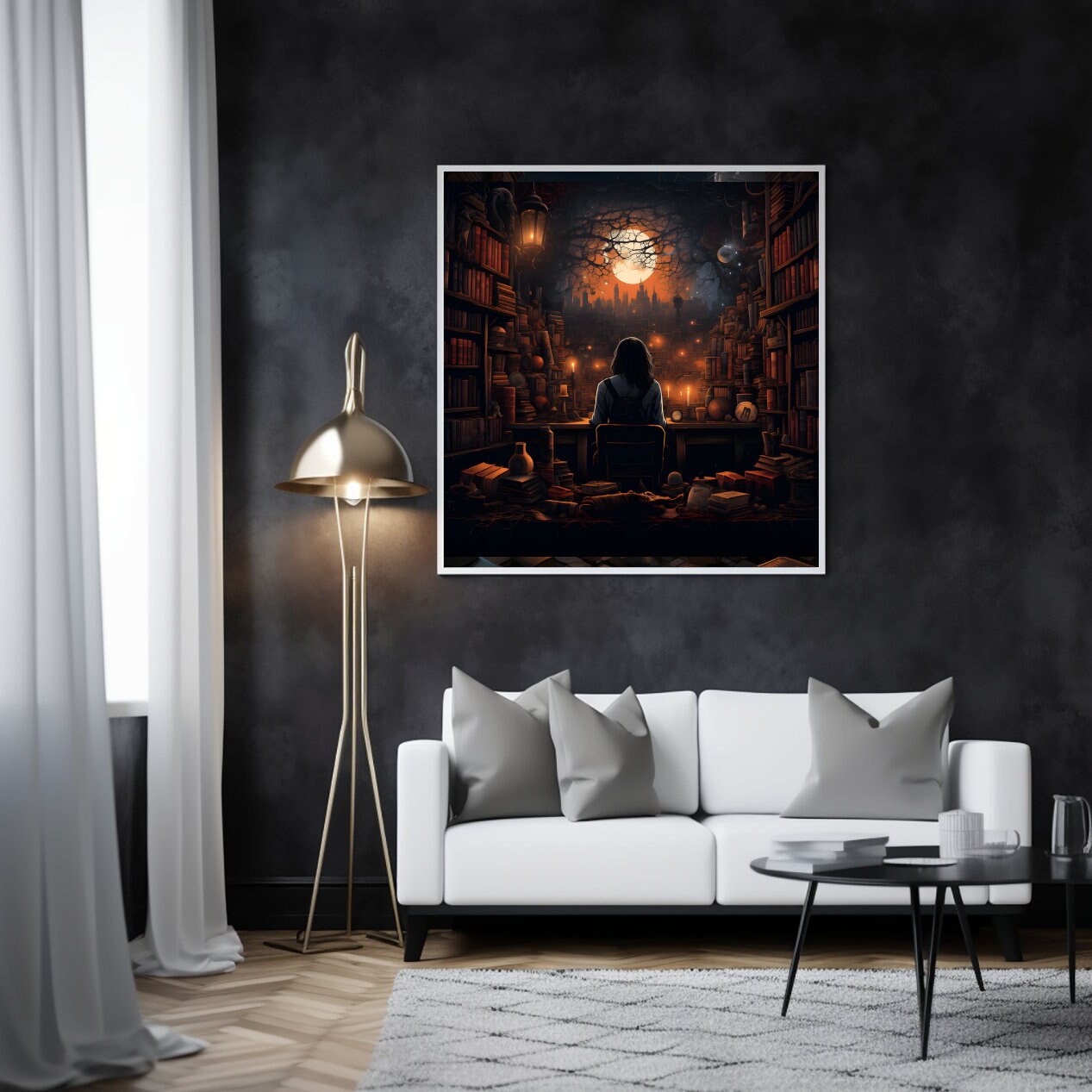 Horror Book Genre Poster, Literary Art, Book Wall Decor, Gothic Home ...