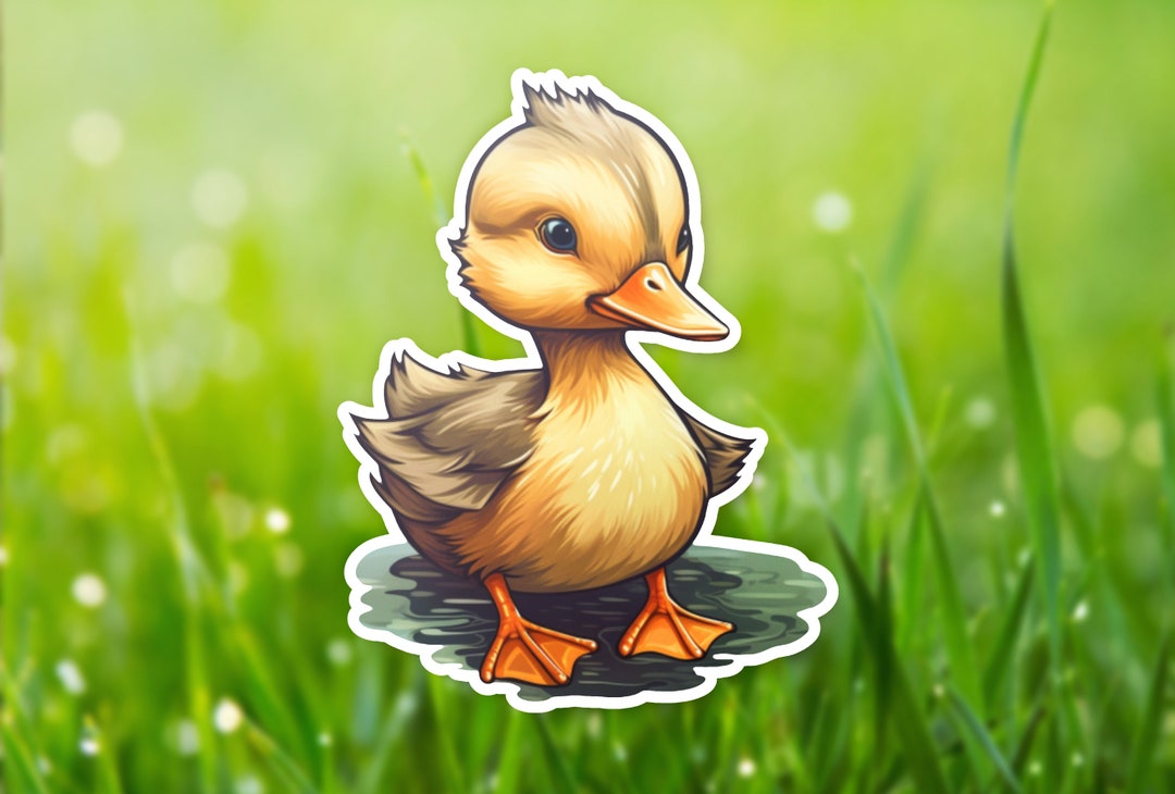 Adorable Duckling Sticker - Etsy