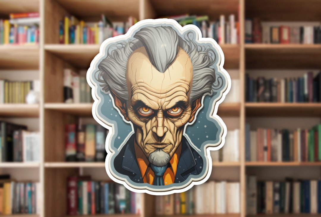 Count Olaf Vinyl Sticker, Lemony Snicket Inspired, Book Lover Gift, A ...