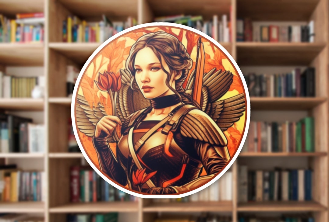 Girl on Fire Sticker, Hunger Games Decal, Katniss Everdeen Laptop ...