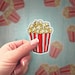 Popcorn Box Vinyl Decal, Theater Snack Sticker, Movie Room Wall Decor ...
