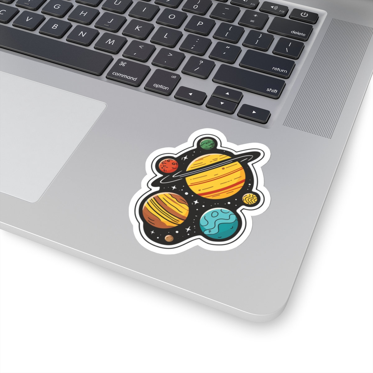 Planet Vinyl Sticker, Space Laptop Decal, Cosmic Car Sticker, Universe ...