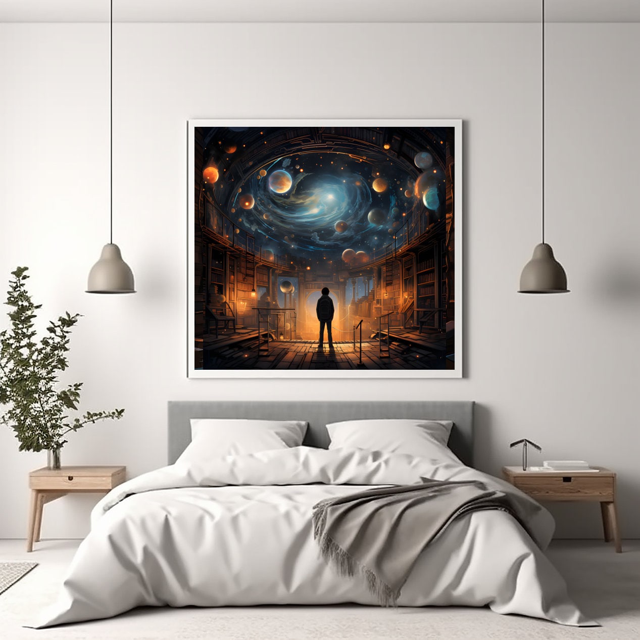 Sci-fi Genre Book Poster, Retro Sci-fi Wall Art, Futuristic Home Decor ...