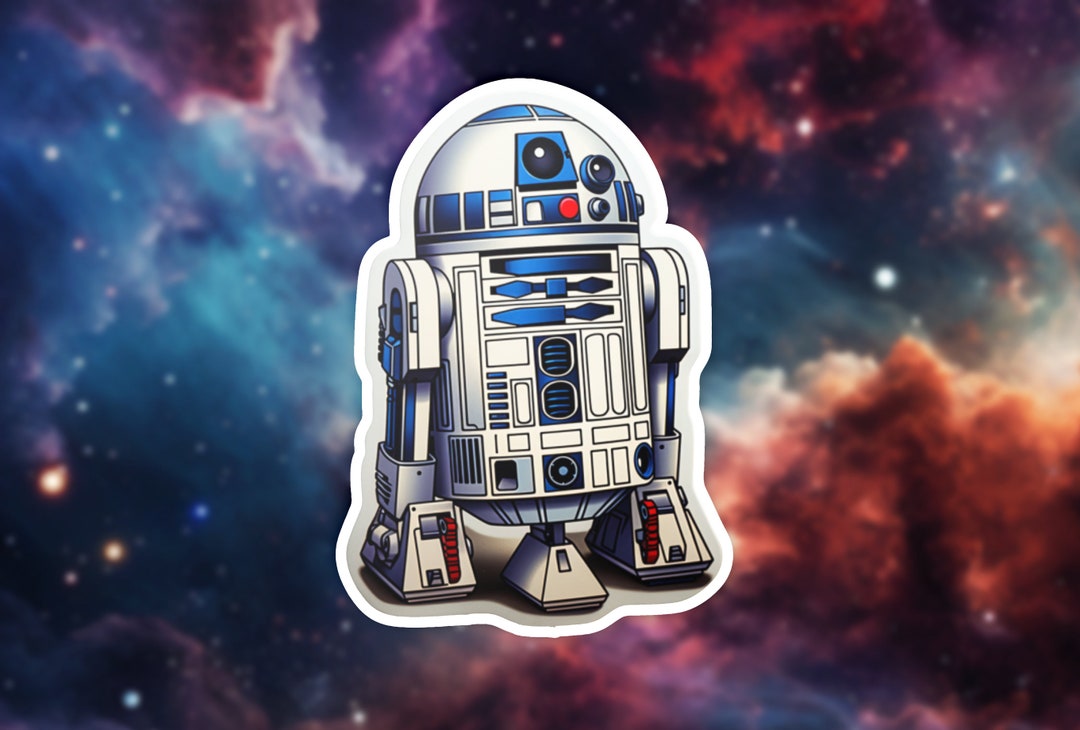 Star Wars R2D2 Tattoo Sticker, Droid Decal, Laptop Decoration, Geek ...