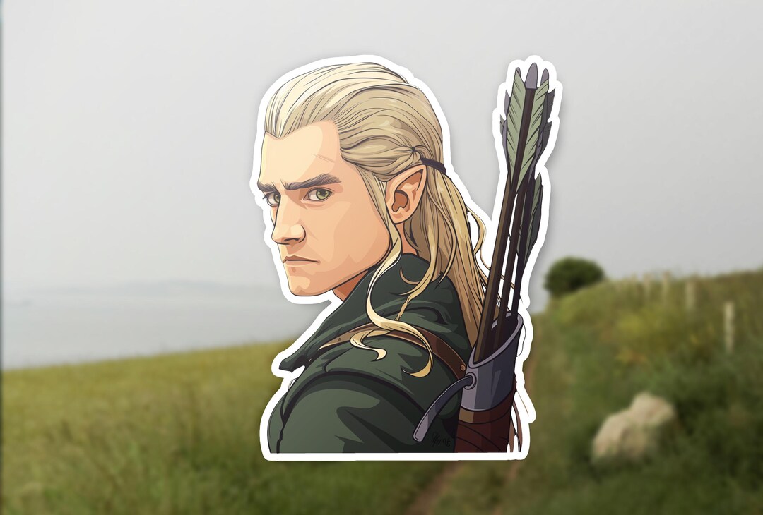 Legolas Vinyl Sticker, Lord of the Rings Decal, Fantasy Fan Gift ...