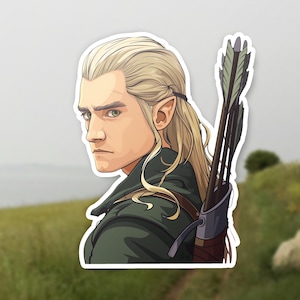 Legolas Vinyl Sticker, Lord of the Rings Decal, Fantasy Fan Gift ...