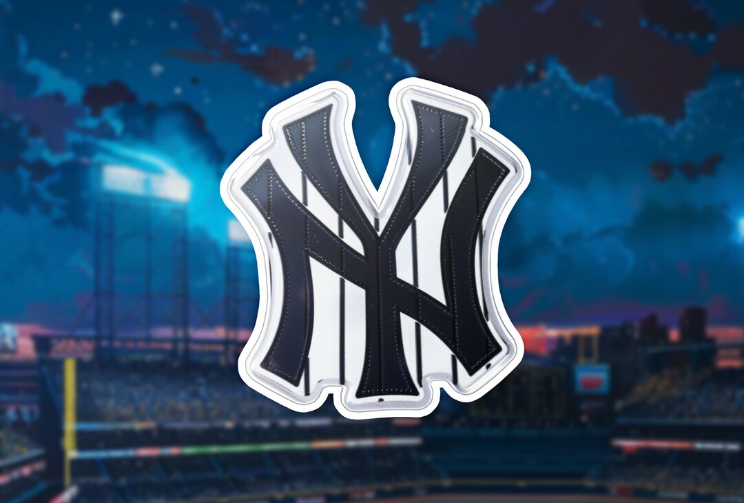 MLB Yankees Logo Vinyl Sticker, New York Yankees Decal, Yankees Car ...