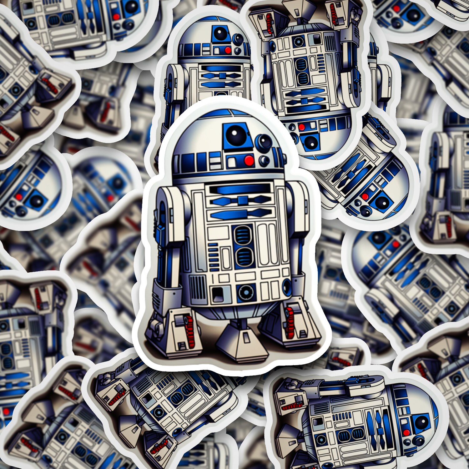 Star Wars R2D2 Tattoo Sticker, Droid Decal, Laptop Decoration, Geek ...