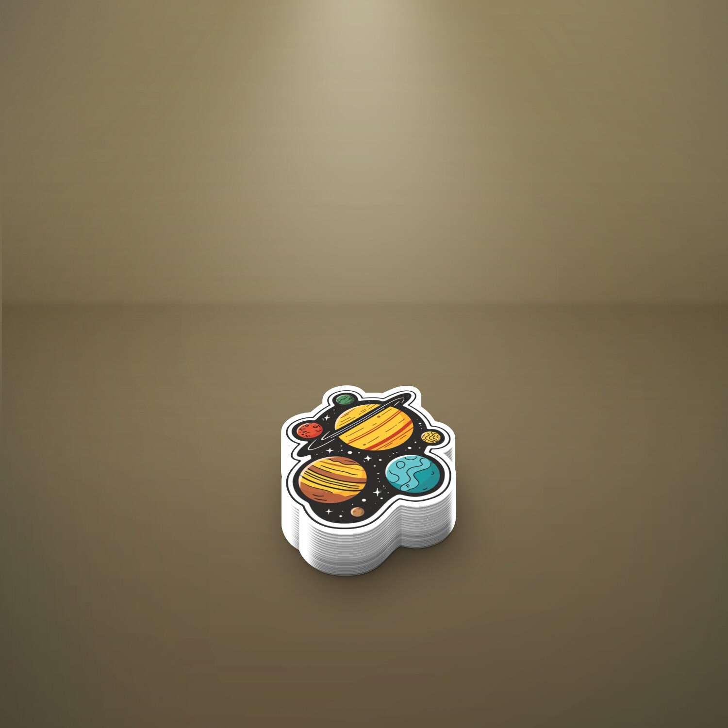 Planet Vinyl Sticker, Space Laptop Decal, Cosmic Car Sticker, Universe ...